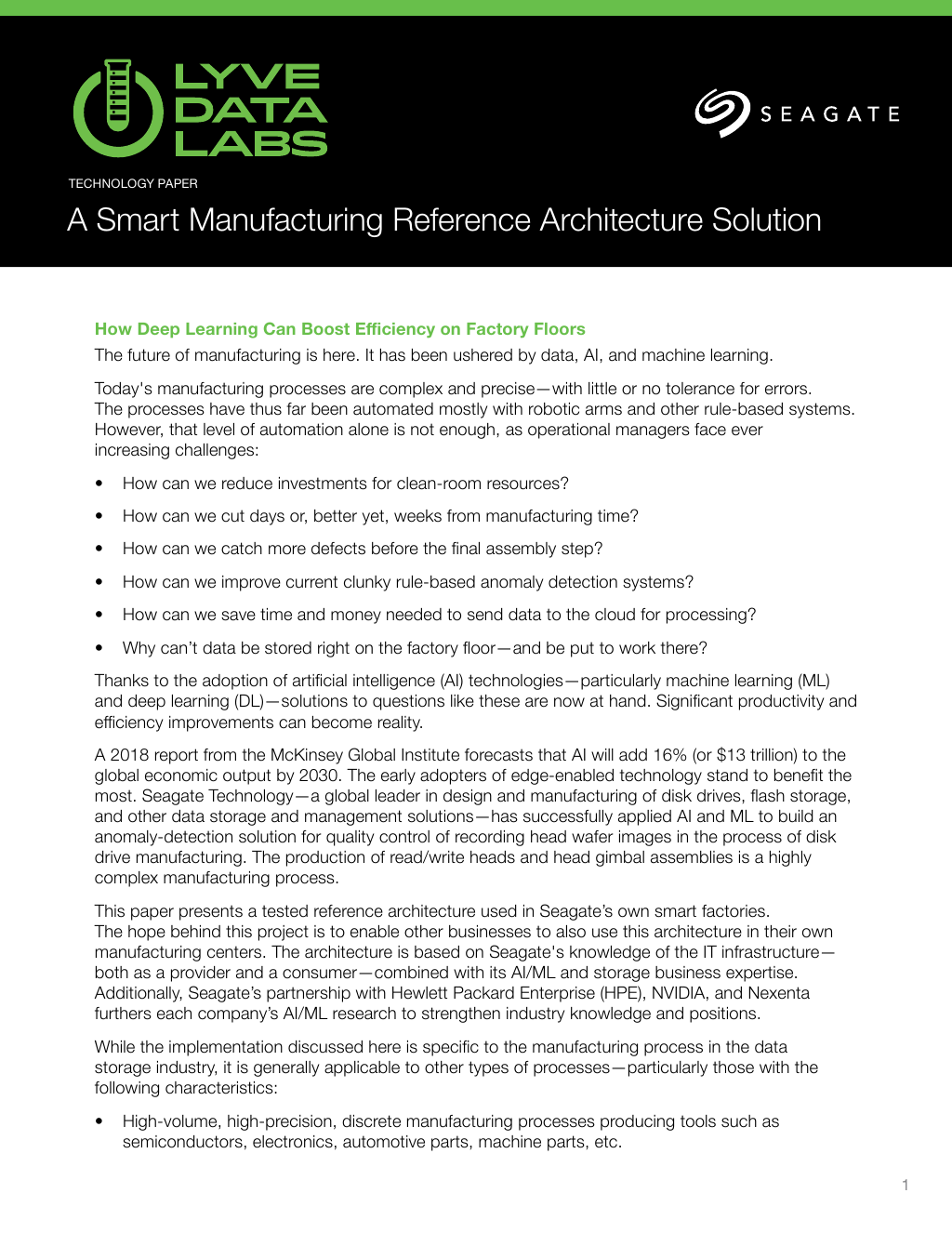 A Smart Manufacturing Reference Architecture Solution