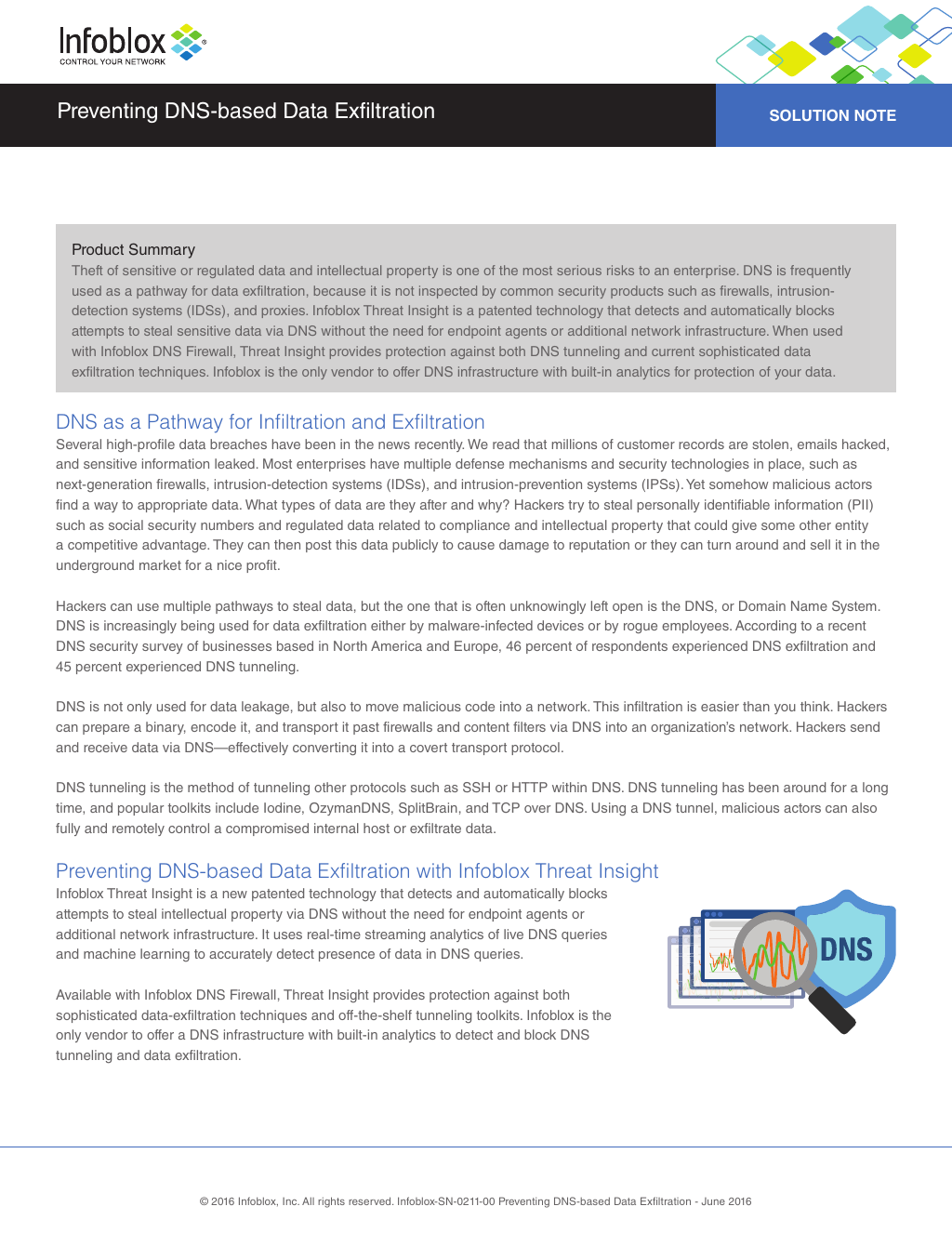 Solution Note Preventing Dns Based Data Exfiltration