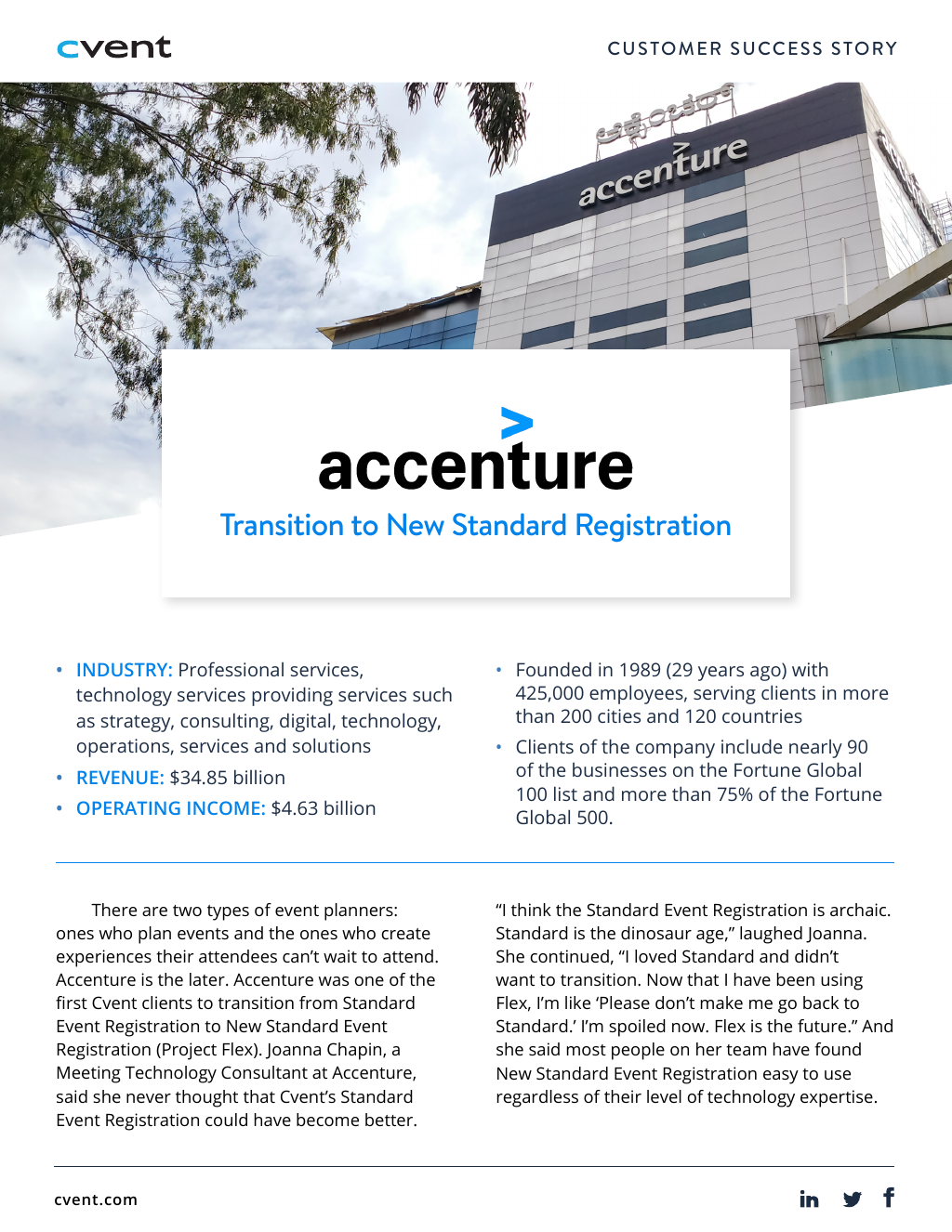How Accenture Transitioned to New Standard Registration