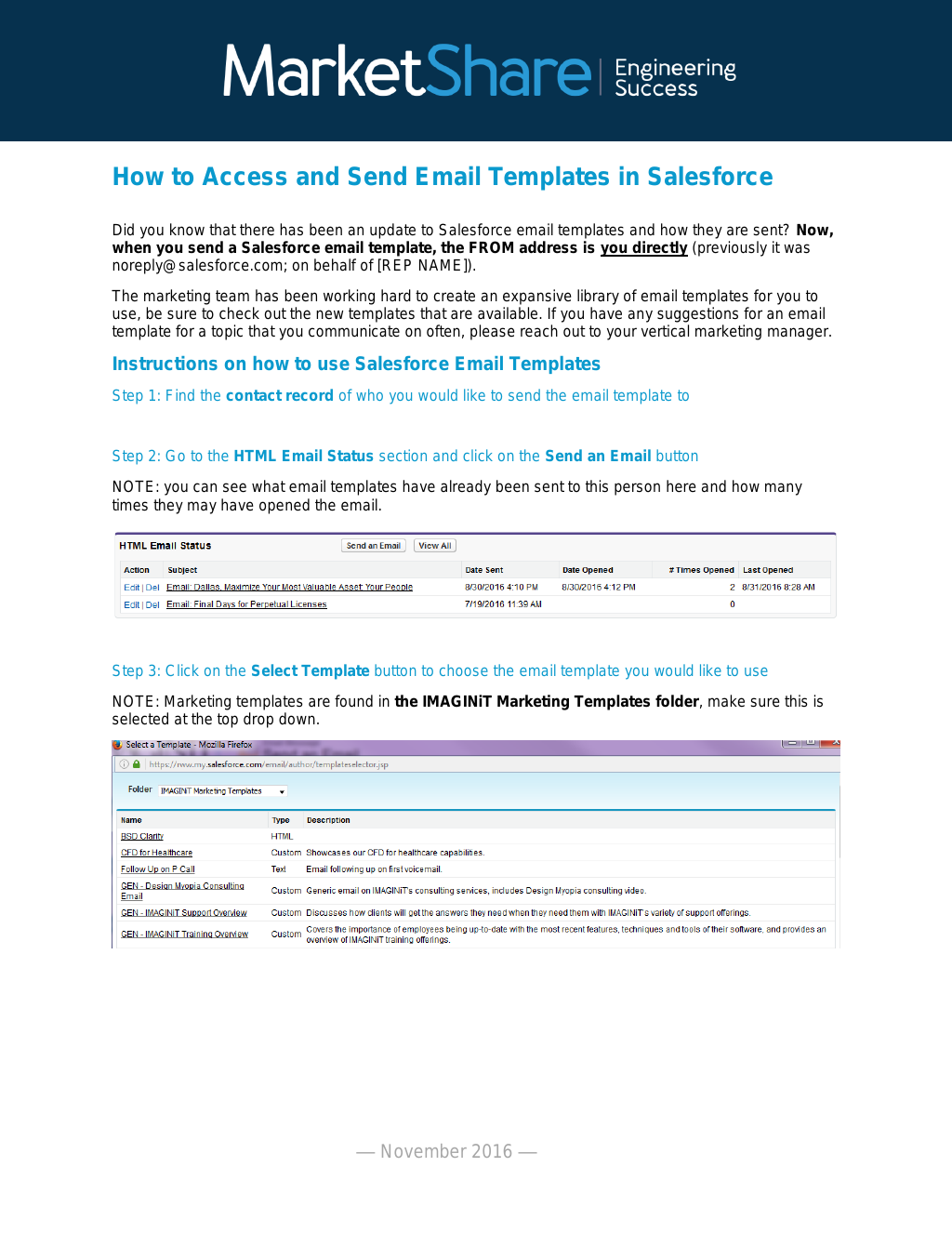 On Behalf Of Email Template HQ Printable Documents